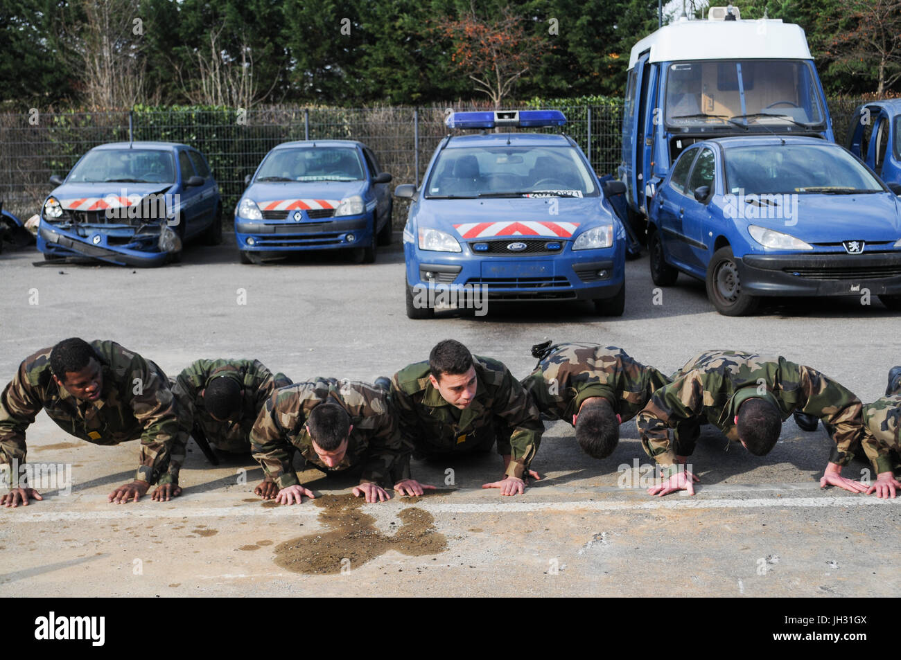 One week with the trainees of French National Gendarmerie Reserve, Lyon ...