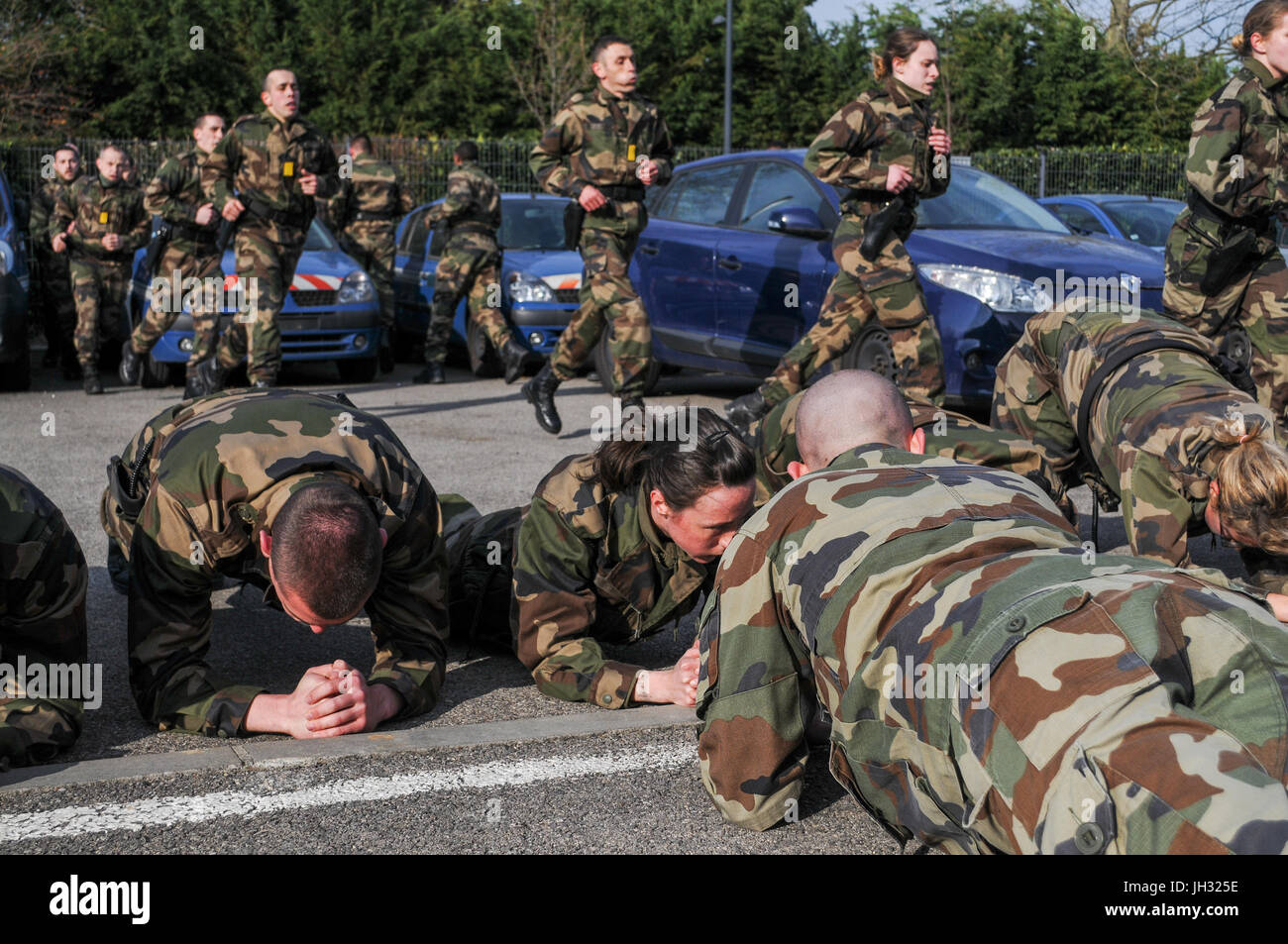 One week with the trainees of French National Gendarmerie Reserve, Lyon ...