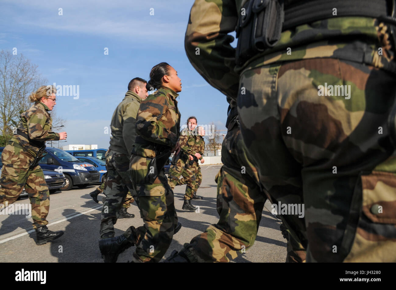 One week with the trainees of French National Gendarmerie Reserve, Lyon ...