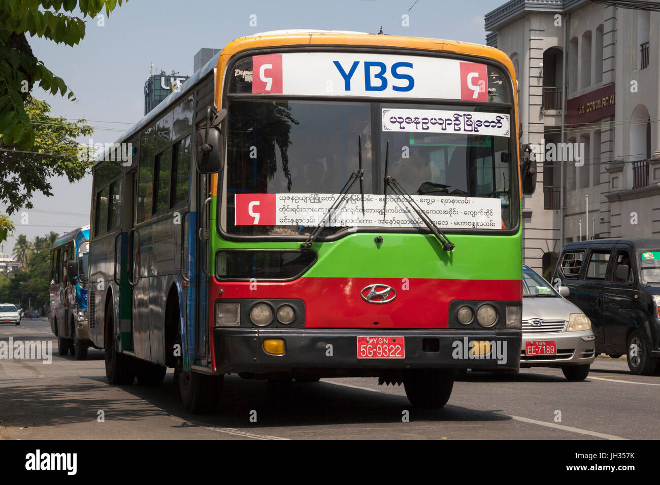 Modern bus services from Yangon Bus Service (YBS) serving Myanmar's ...