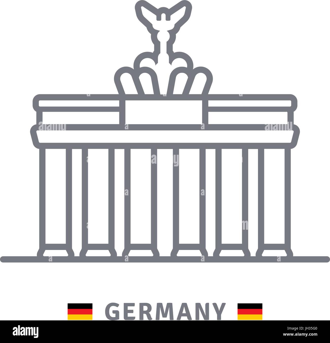 Brandenburg vector flag Stock Vector Images - Alamy