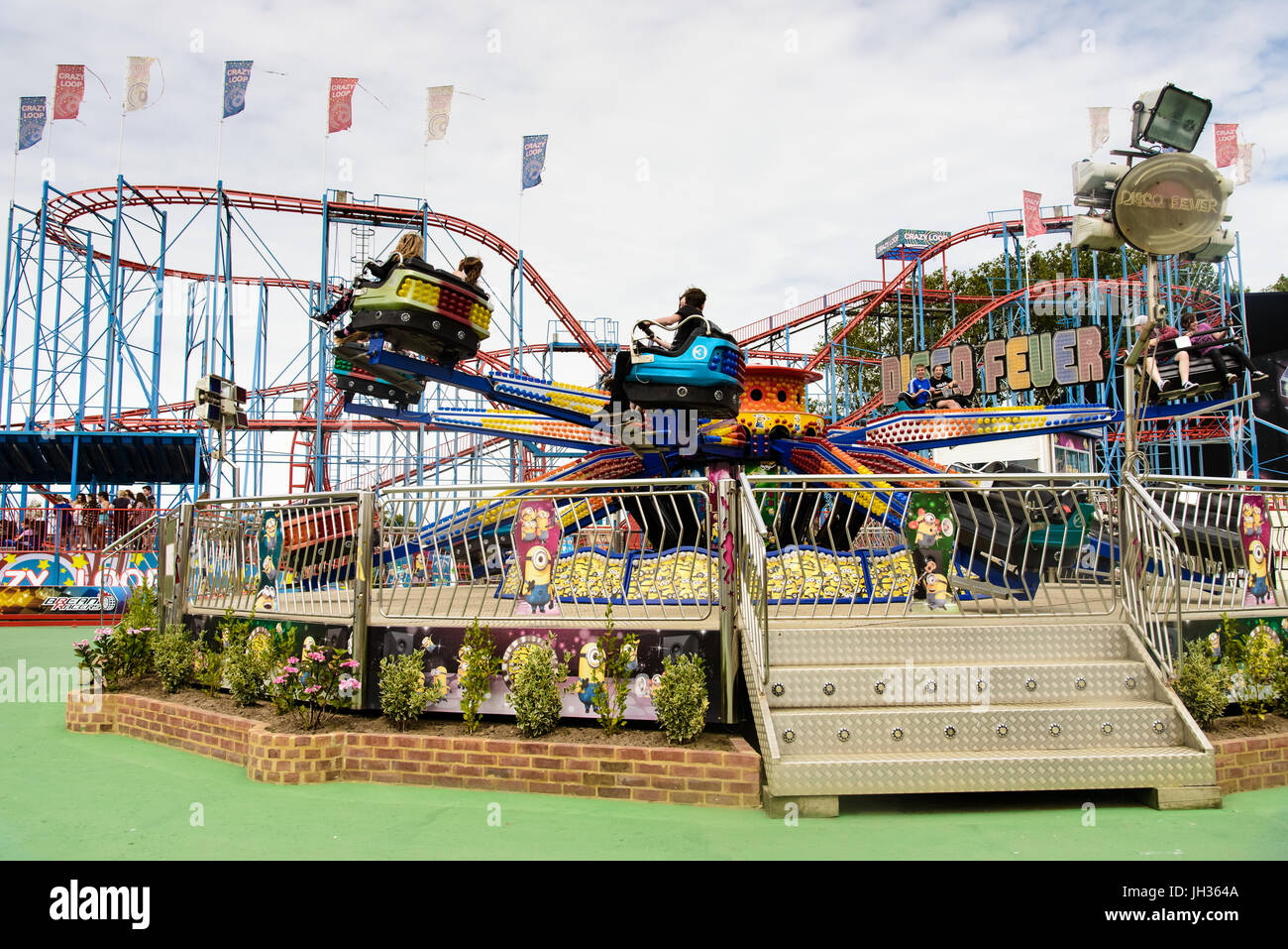 Brean Sands Fun Fair Somerset Stock Photo - Alamy