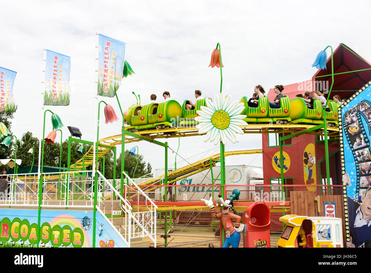 Brean Sands Fun Fair Somerset Stock Photo - Alamy