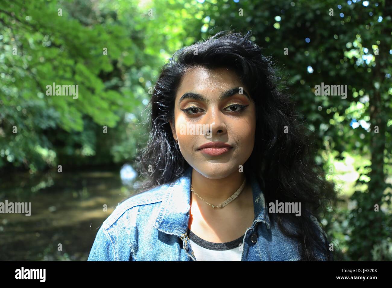 Indian Model in England Stock Photo - Alamy