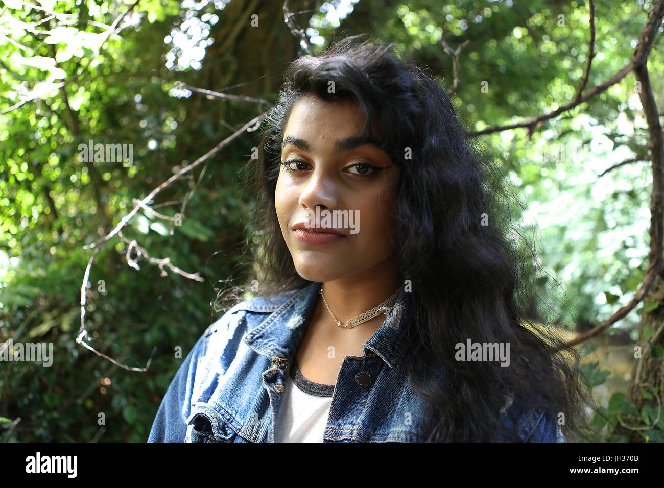Indian Model in England Stock Photo - Alamy