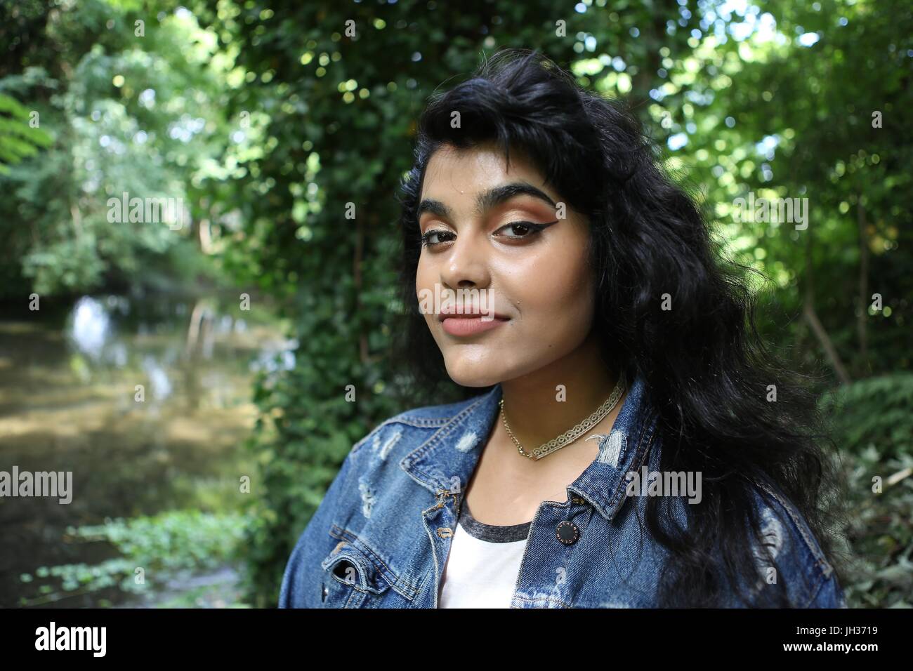 Indian Model in England Stock Photo - Alamy