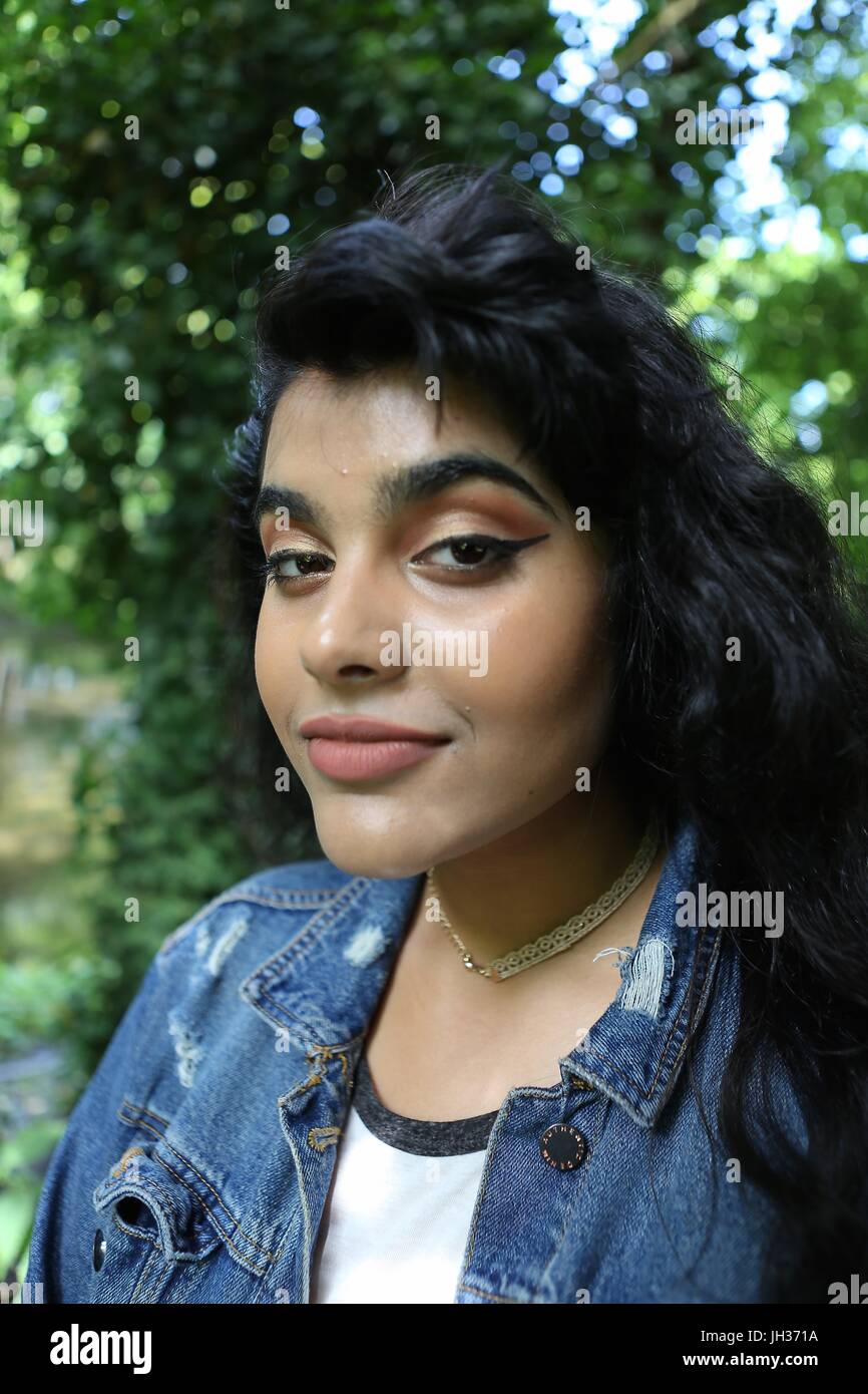 Indian Model in England Stock Photo - Alamy