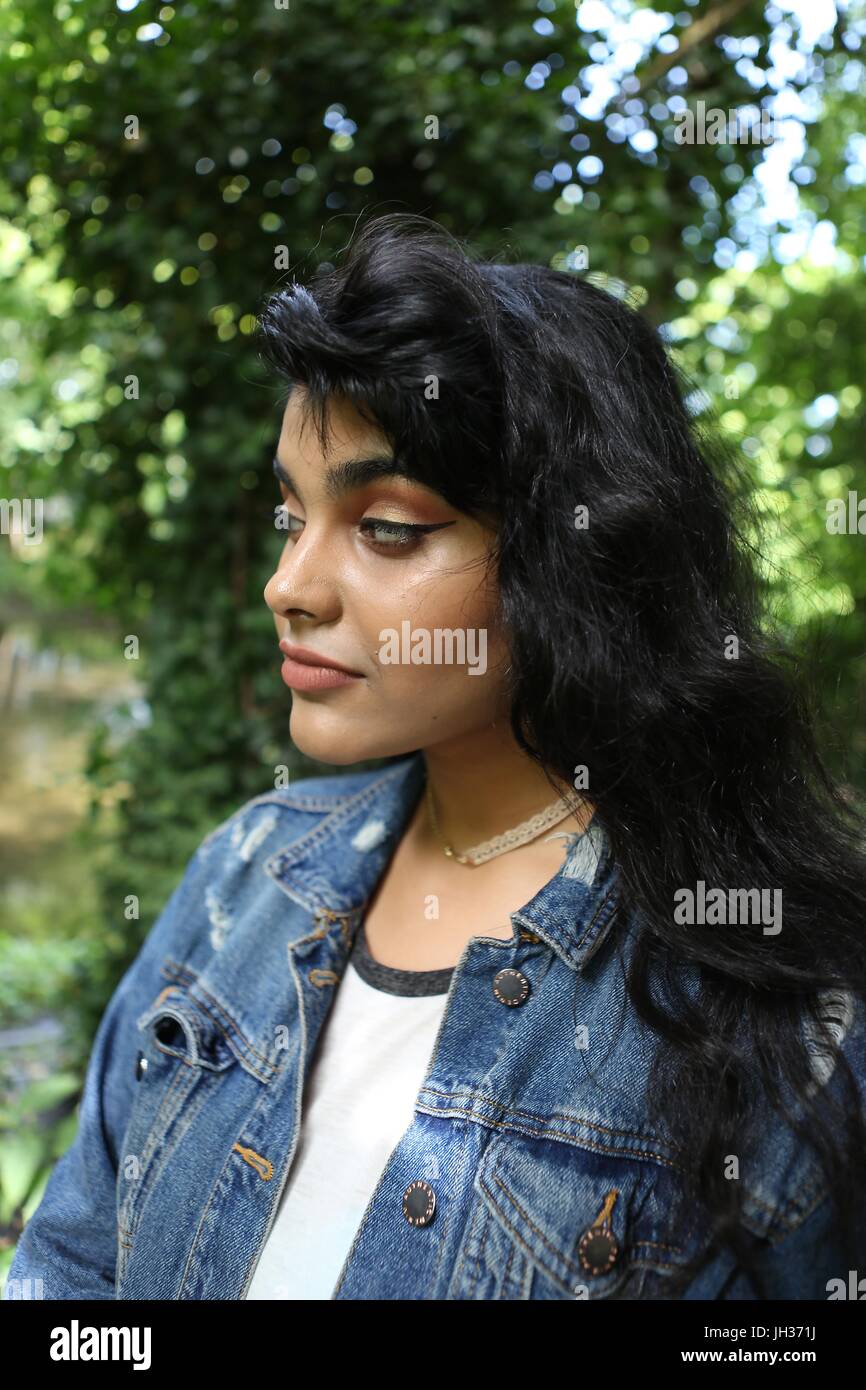 Indian Model in England Stock Photo - Alamy