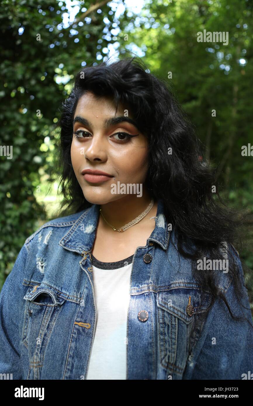 Indian Model in England Stock Photo - Alamy