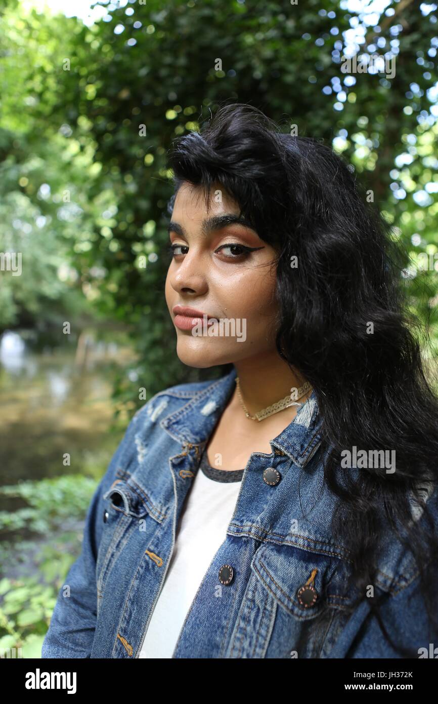 Indian Model in England Stock Photo - Alamy