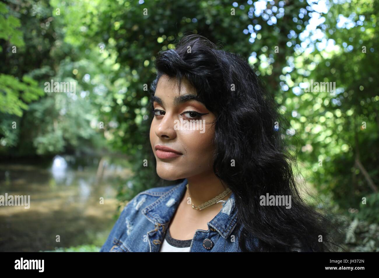 Indian Model in England Stock Photo - Alamy