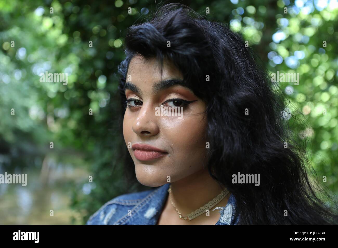 Indian Model in England Stock Photo - Alamy