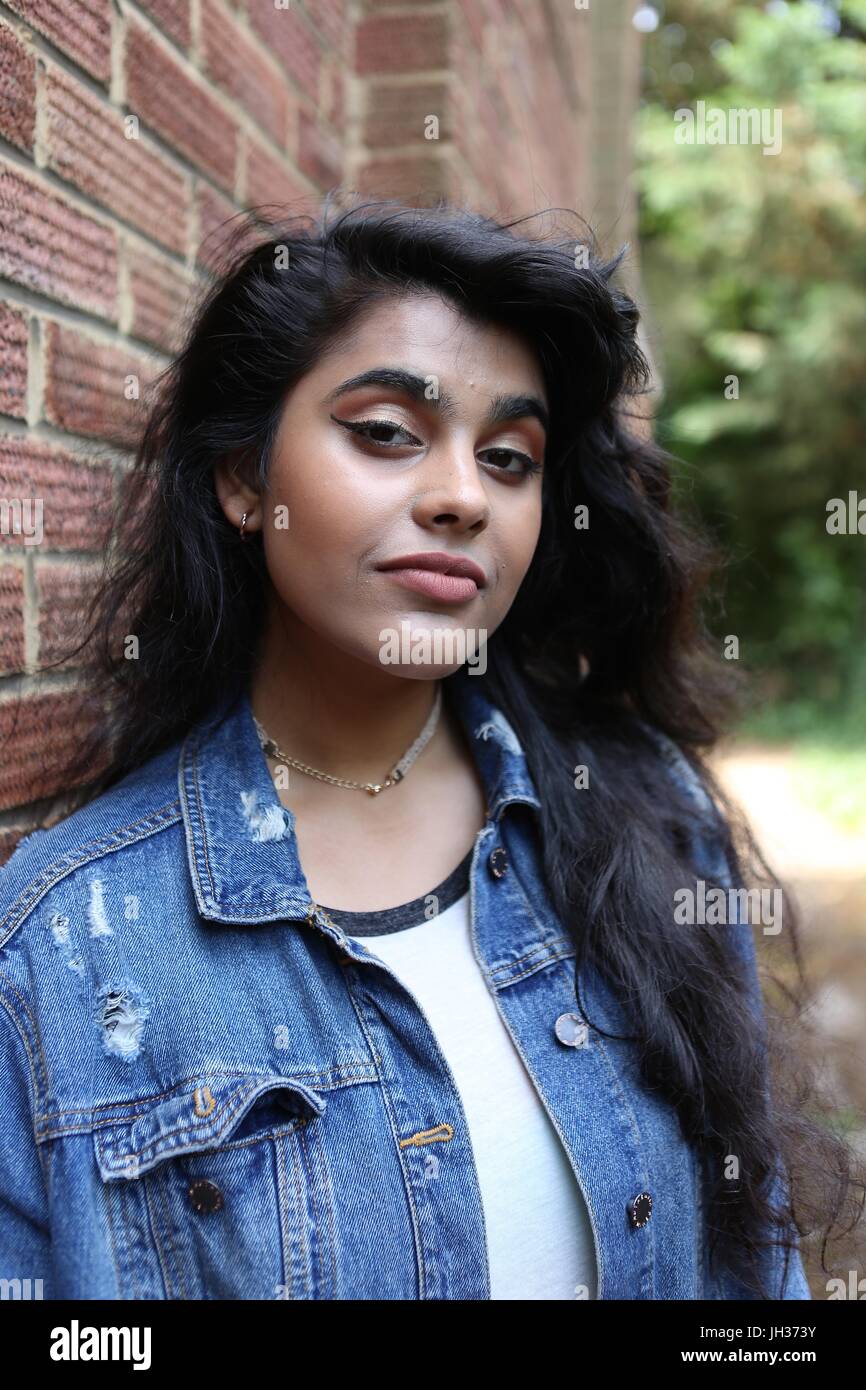 Indian Model in England Stock Photo - Alamy