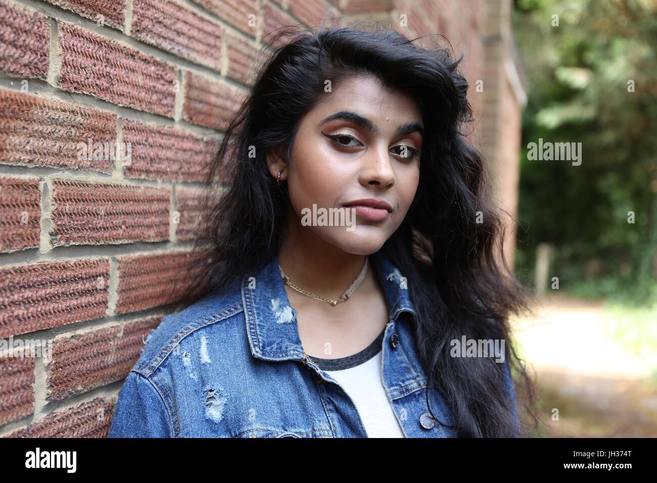 Indian Model in England Stock Photo - Alamy