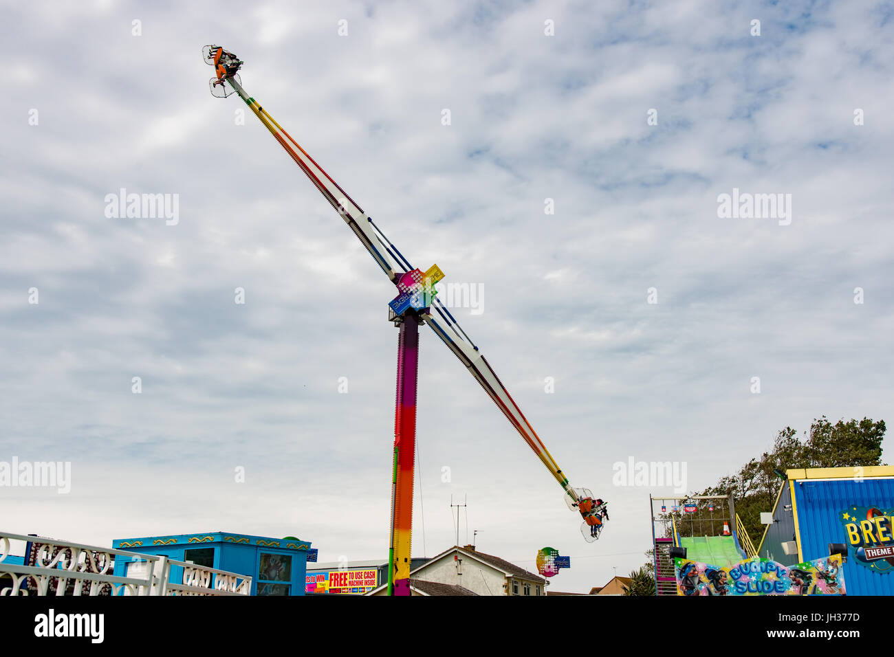 Brean Sands Fun Fair Somerset Stock Photo - Alamy