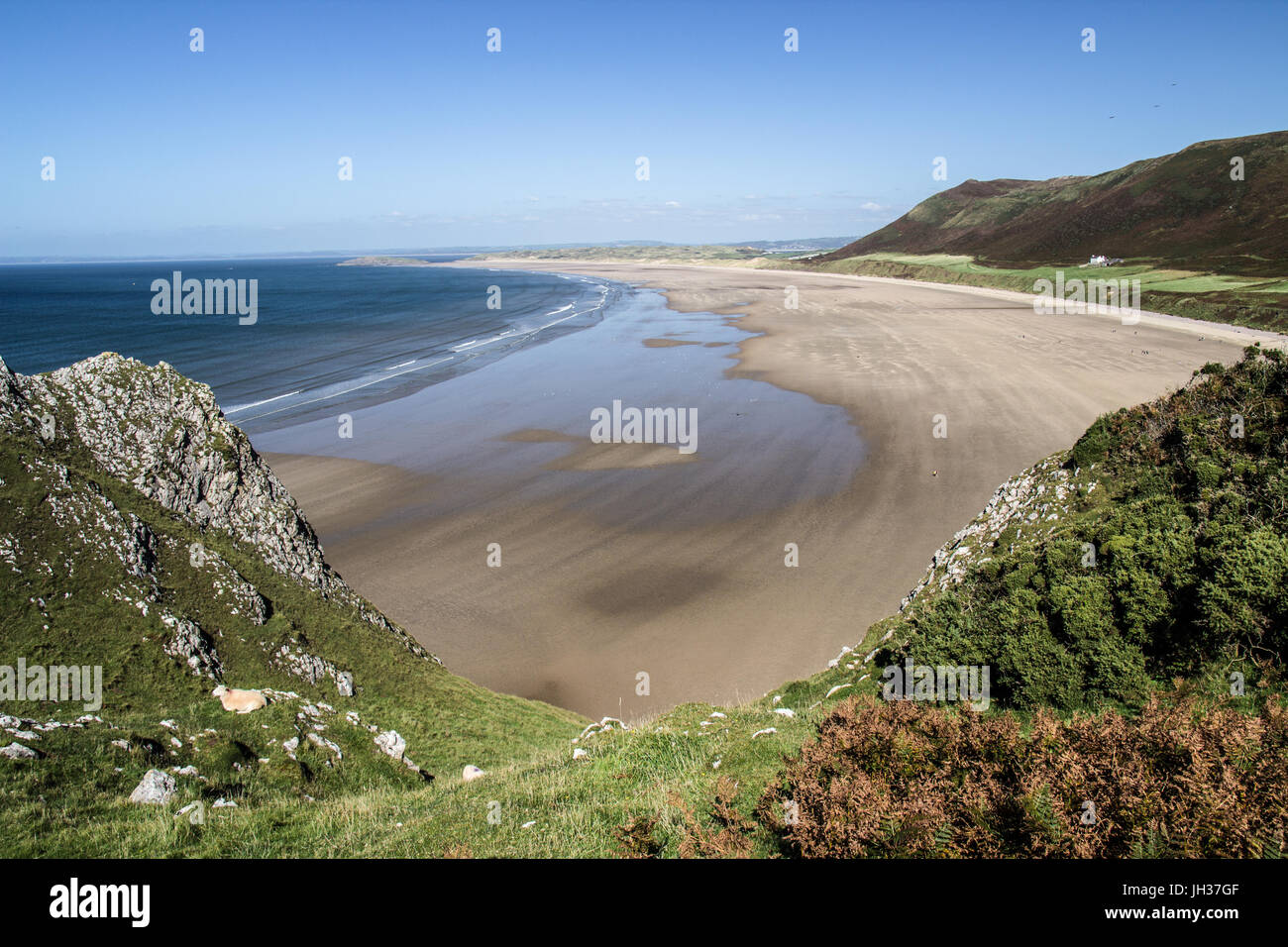 Worms head rhossili bay hi-res stock photography and images - Alamy