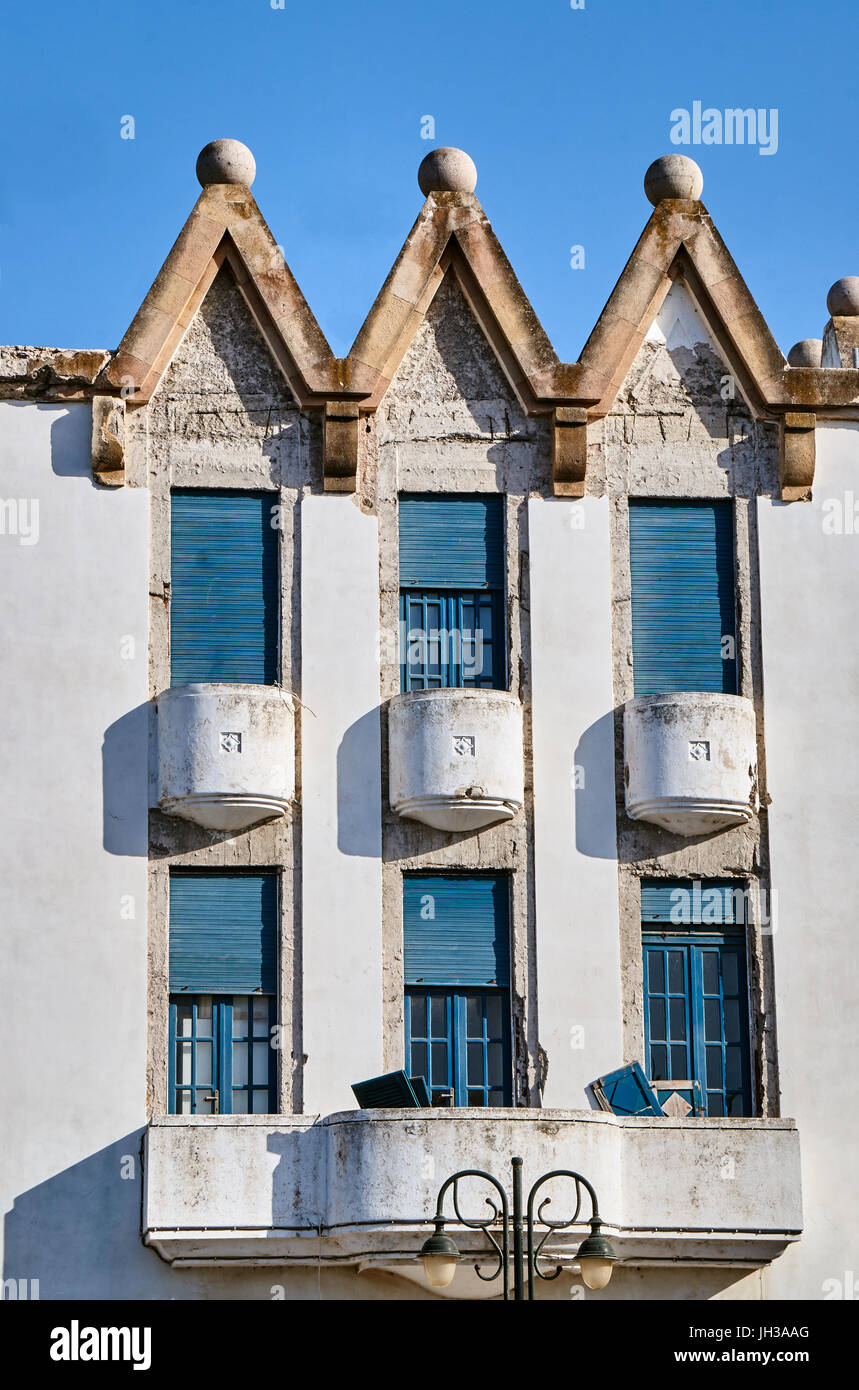 The building in the port city of Kos on the island of Kos in Greece ...