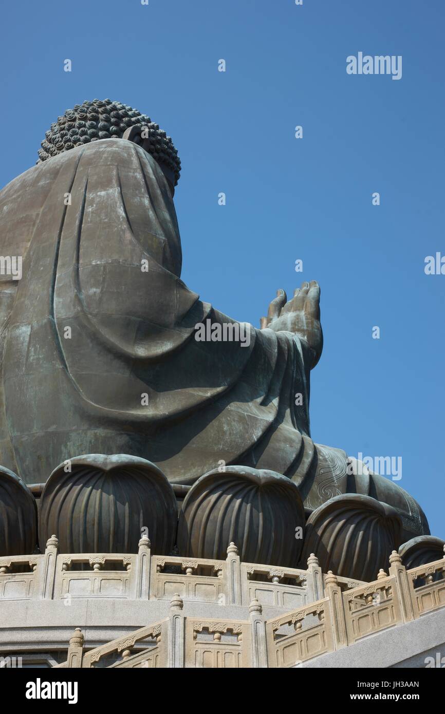 Giant Buddha at Po Lin Buddhist Monastery located on Ngong Ping Plateau ...