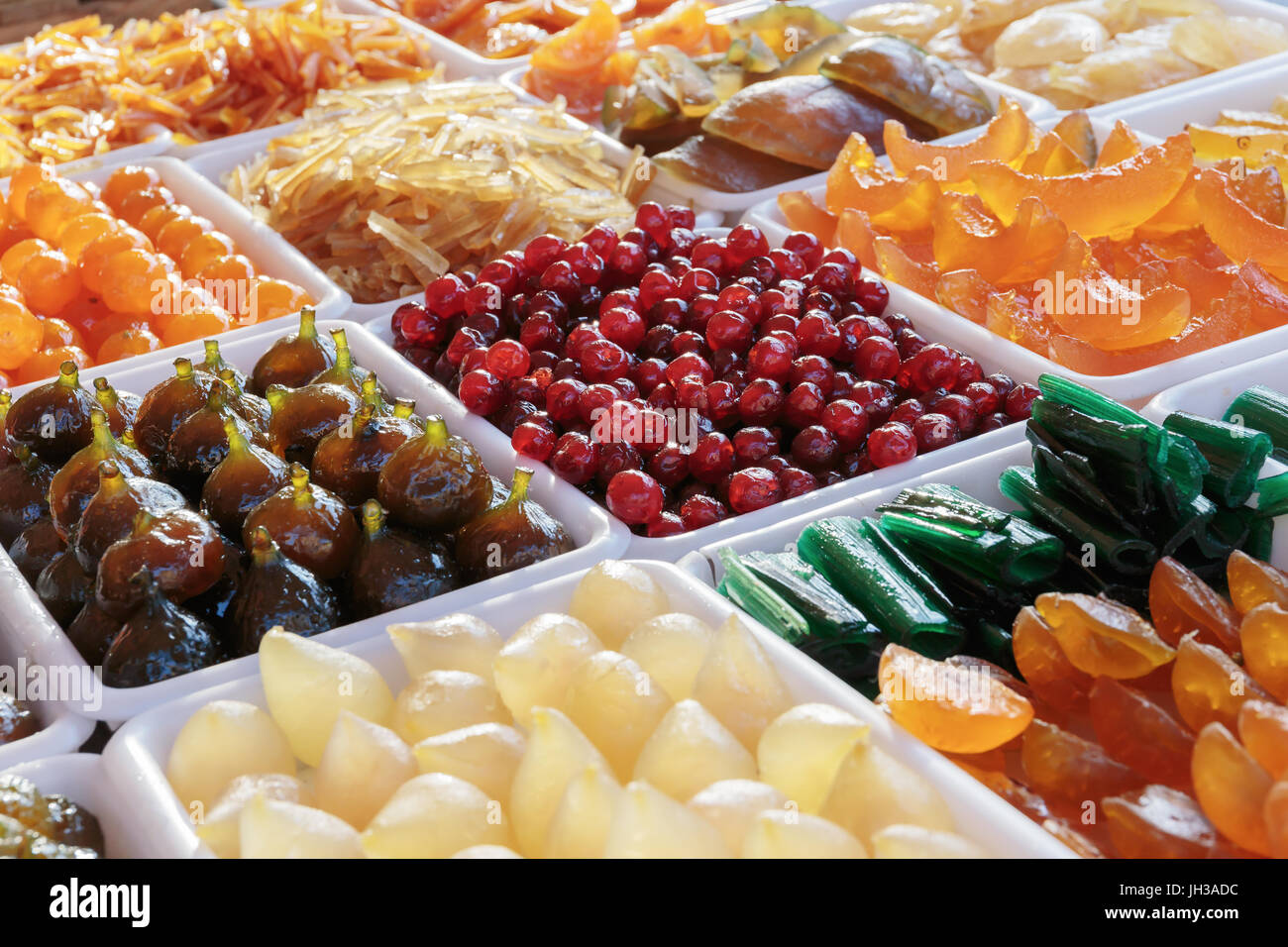 Candied fruit in syrup hi-res stock photography and images - Alamy