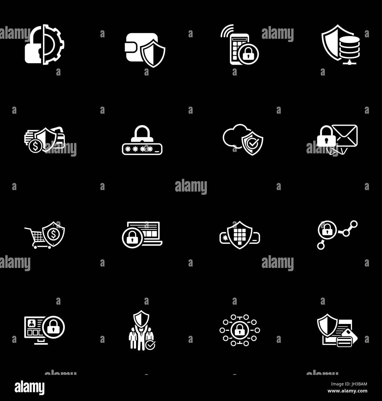 Web security protection interface Stock Vector Images - Alamy