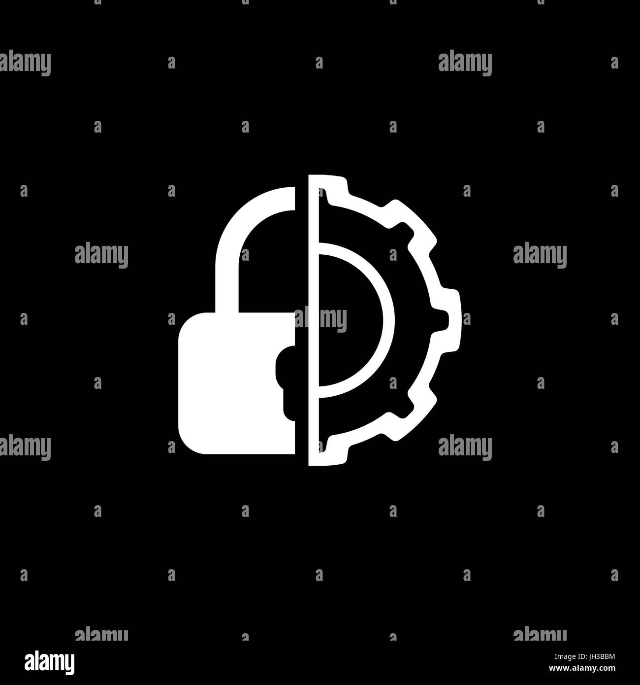 Security settings icon hi-res stock photography and images - Alamy