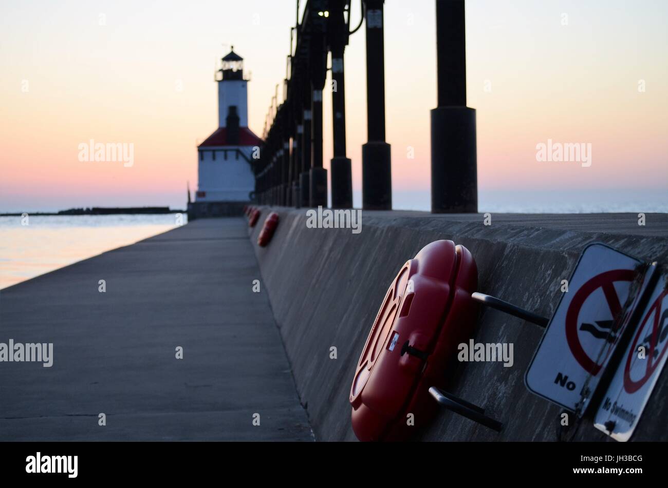 Images of the historic, iconic Michigan City lighthouse at Washington ...