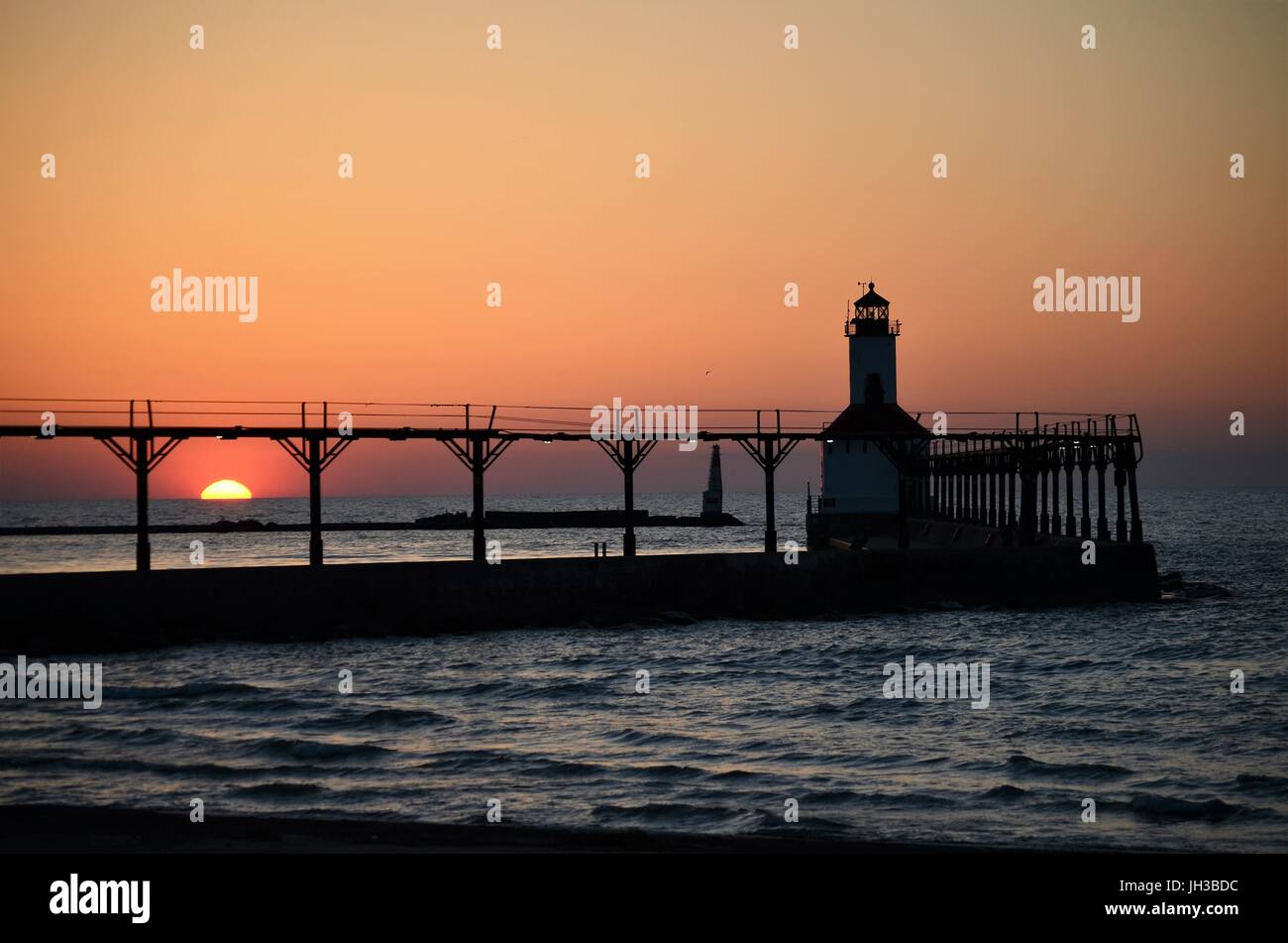 Images of the historic, iconic Michigan City lighthouse at Washington ...