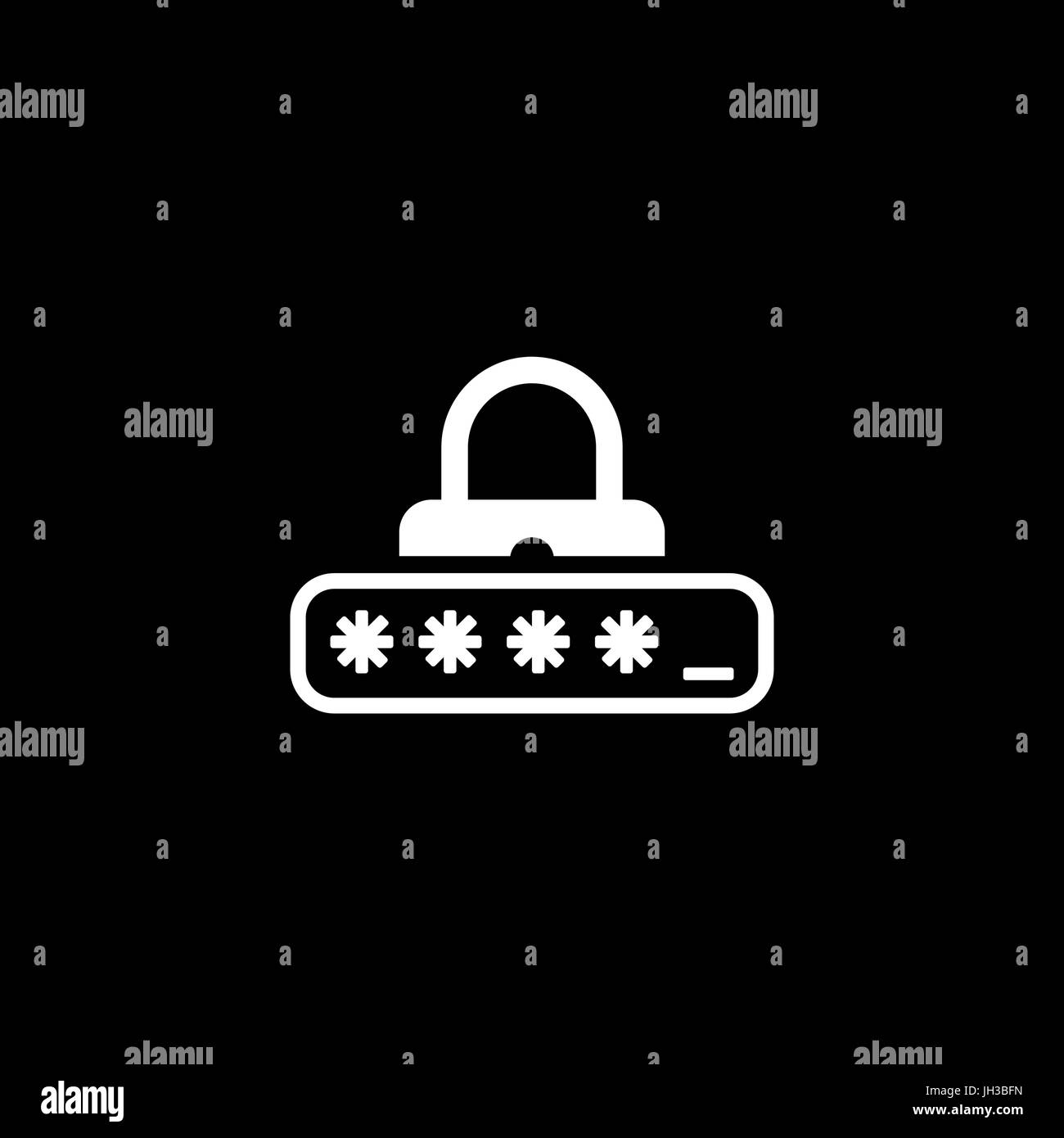 Password login Stock Vector Images - Alamy