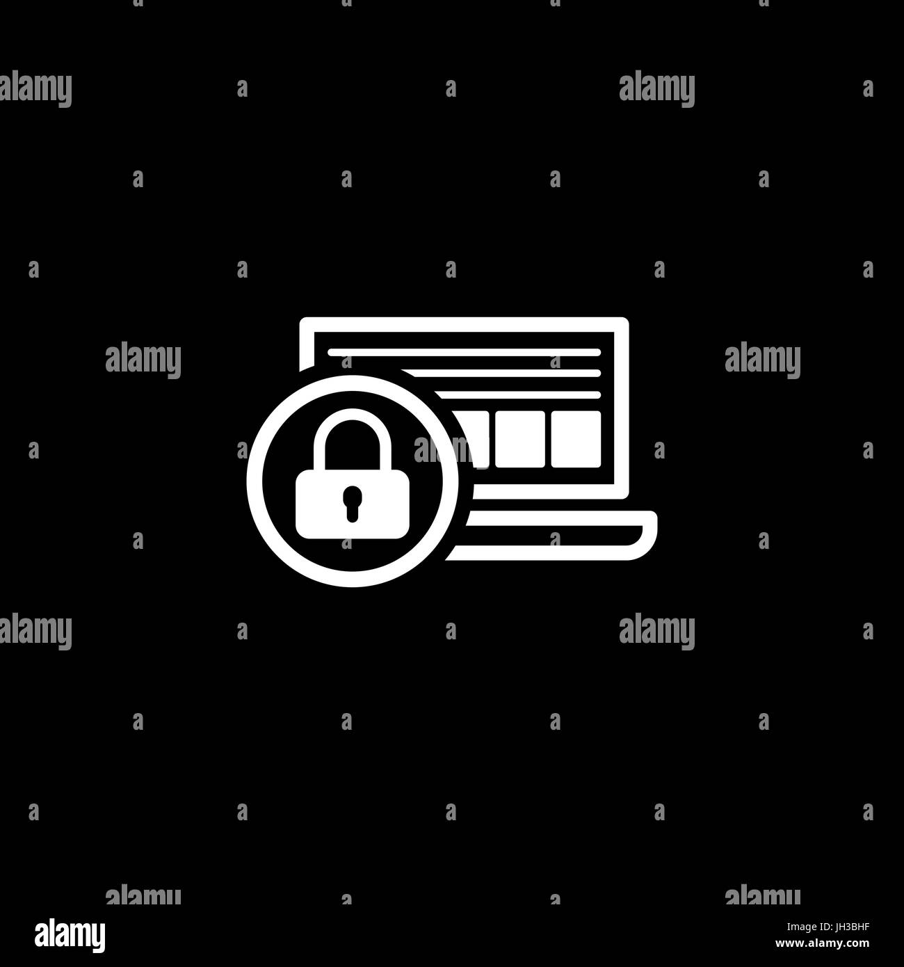 Network Security Icon. Flat Design Stock Vector Image & Art - Alamy