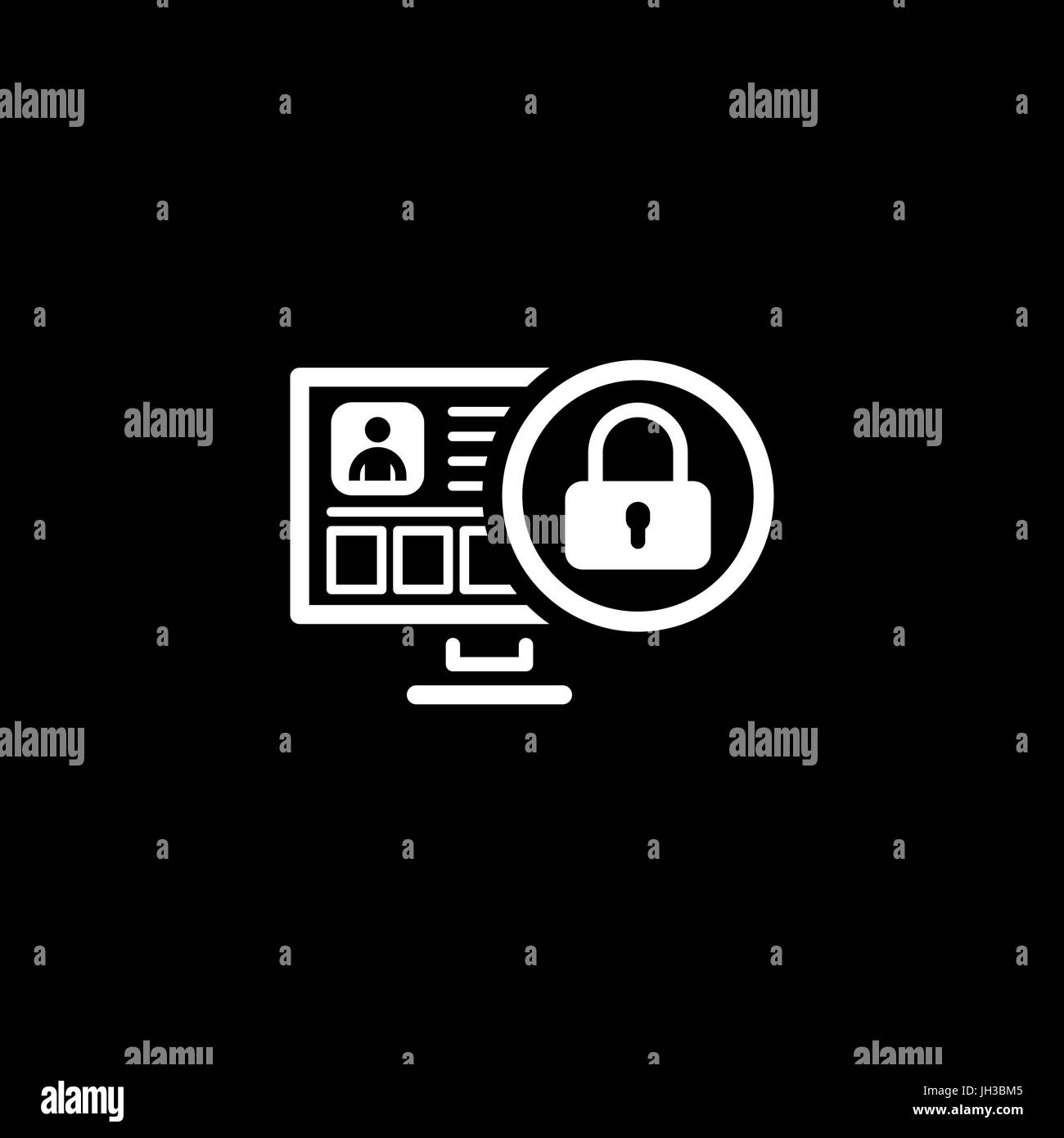 Private Security Icon. Flat Design Stock Vector Image & Art - Alamy