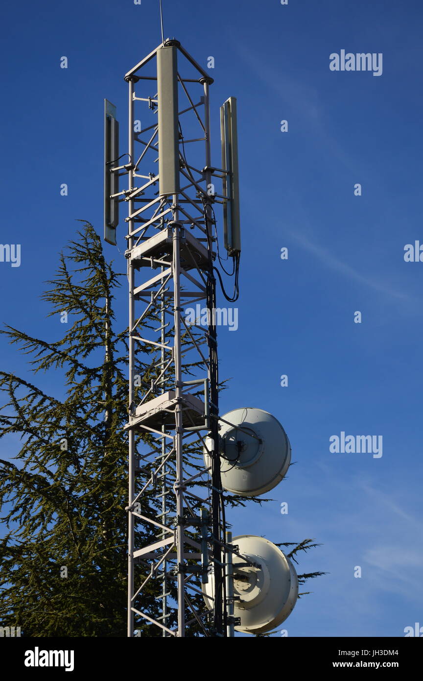 Antenna mast, (Telekommunikation Stock Photo - Alamy