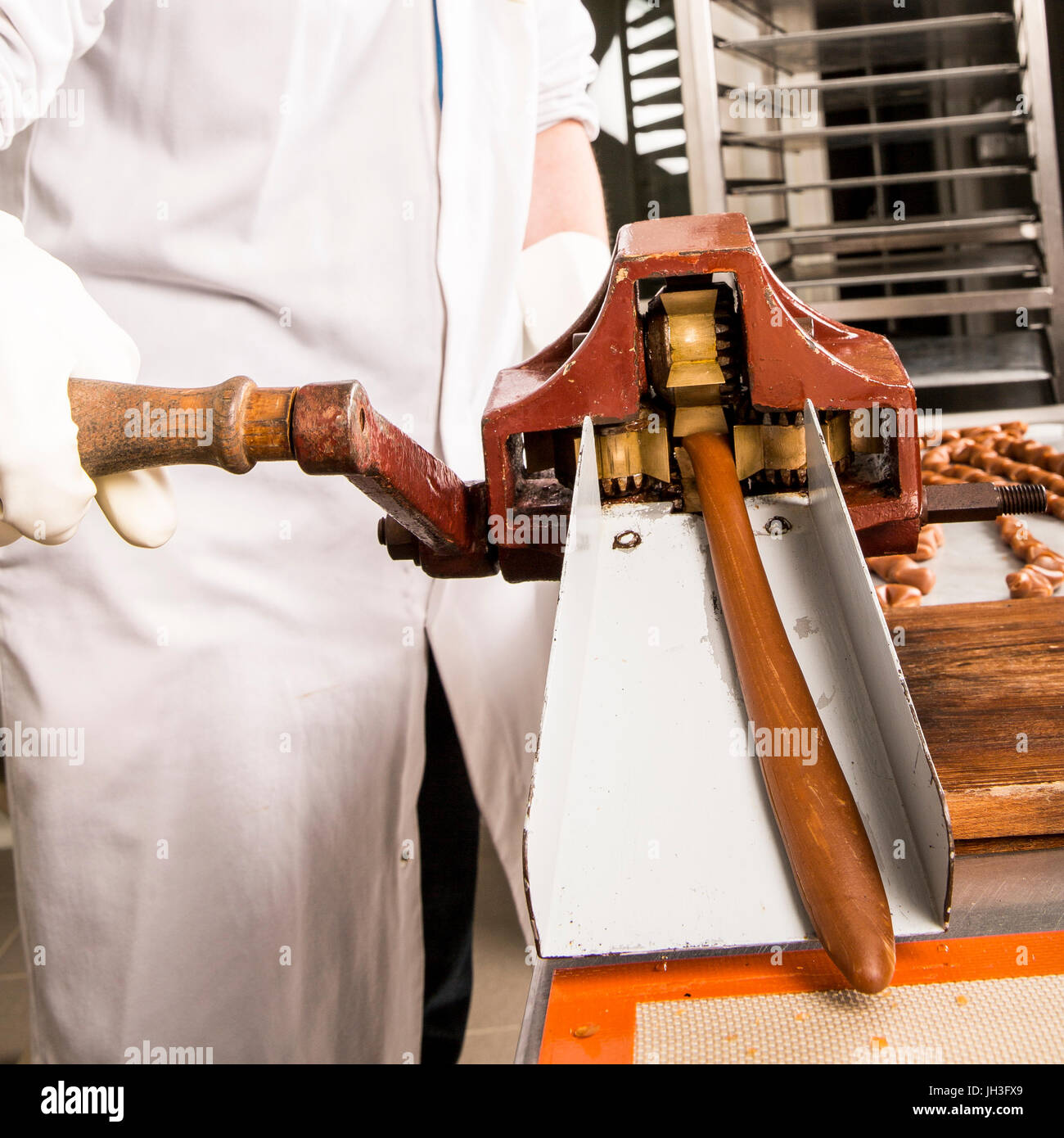 Artisanal production of caramel toffee sweets butterscotch candies ...