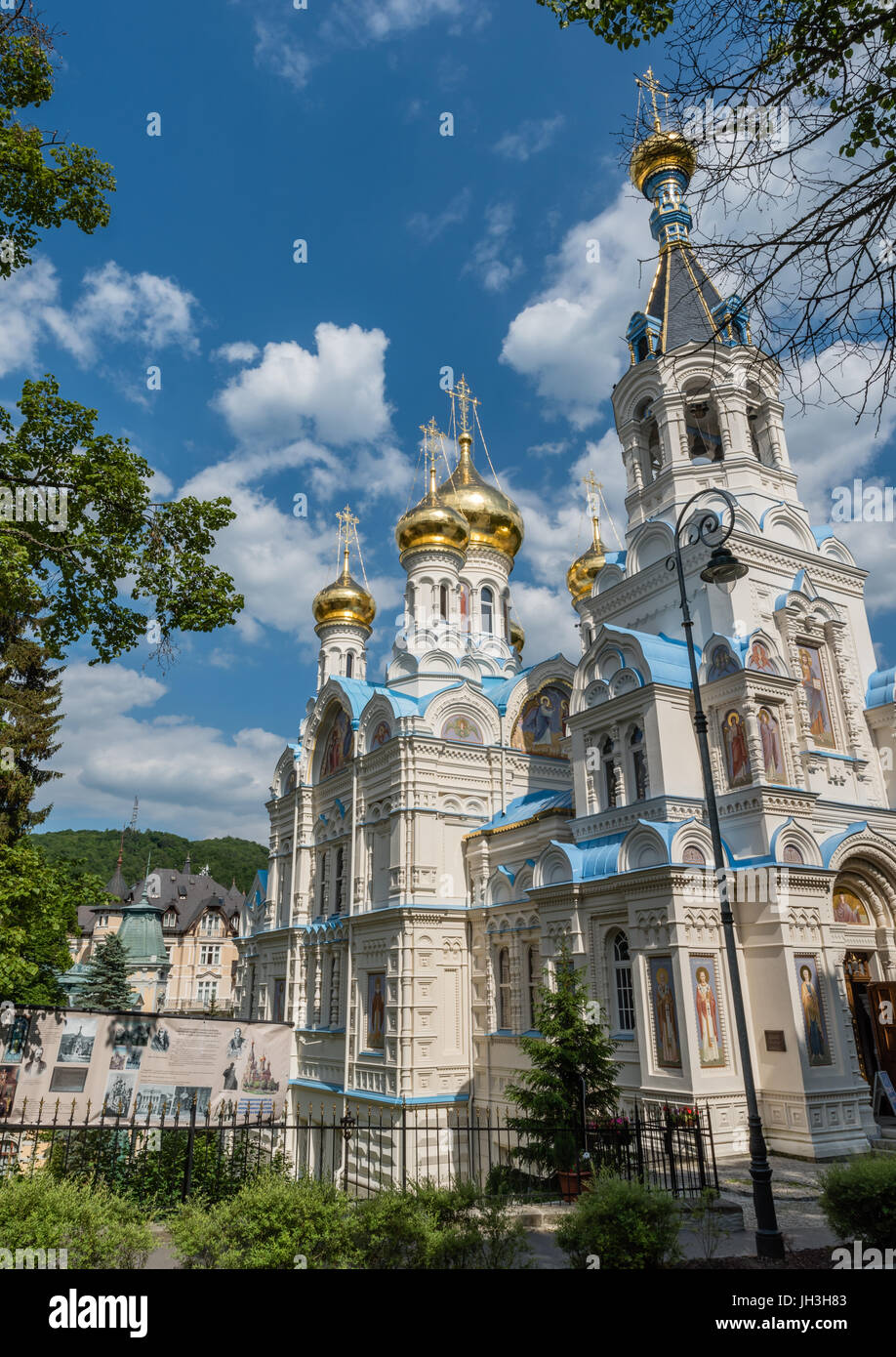 Peter and Paul Russian Orthodox church in Karlovy Vary, Czech Republic ...