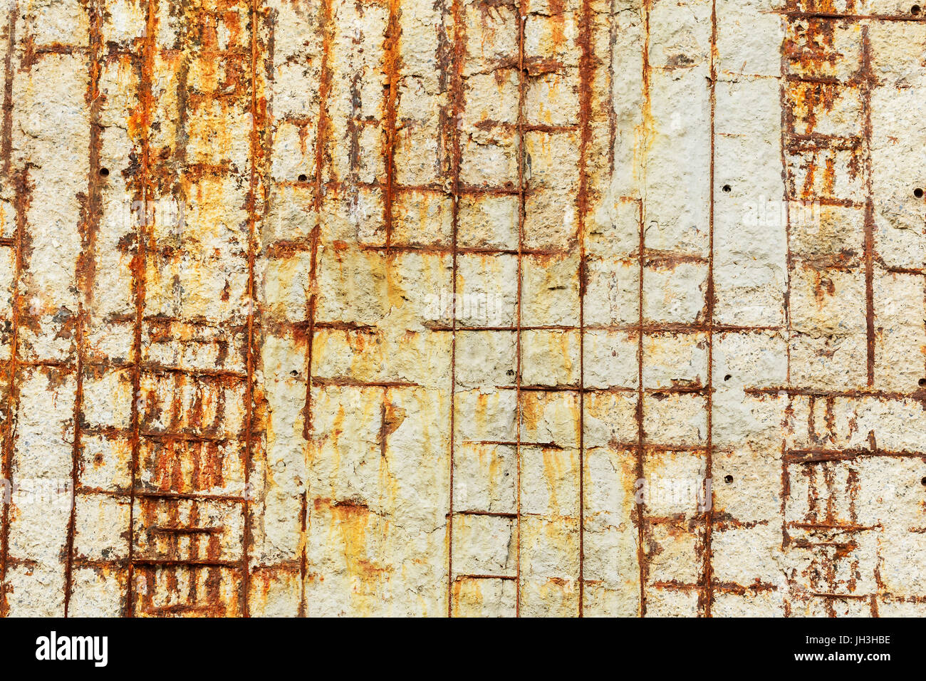 Metal fittings, old concrete wall, grange texture background. Concrete ...