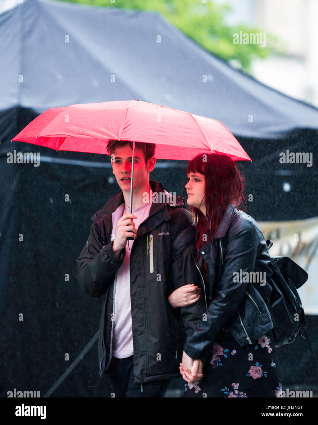 Wet day in Plymouth Stock Photo - Alamy