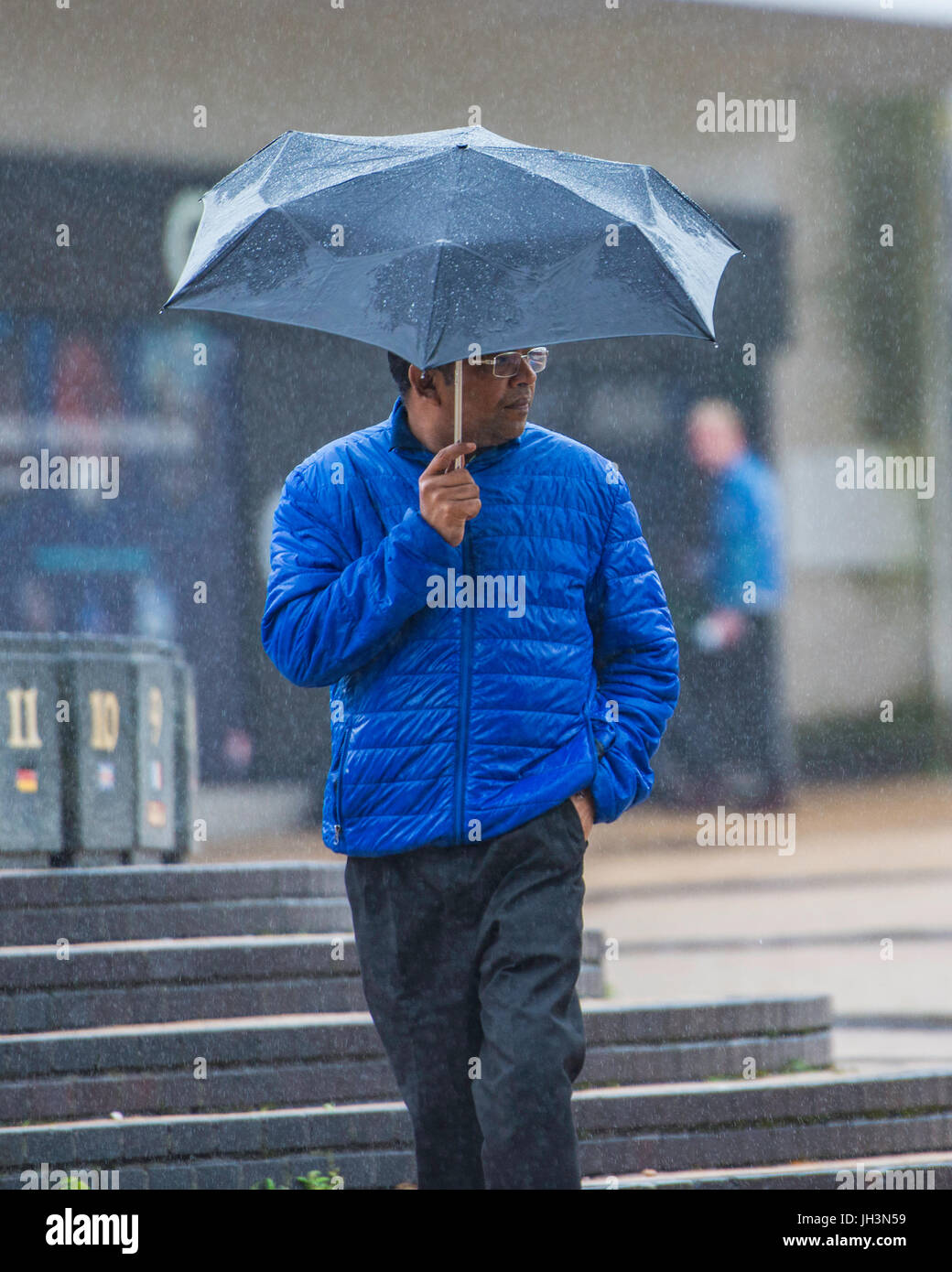 Wet day in Plymouth Stock Photo - Alamy