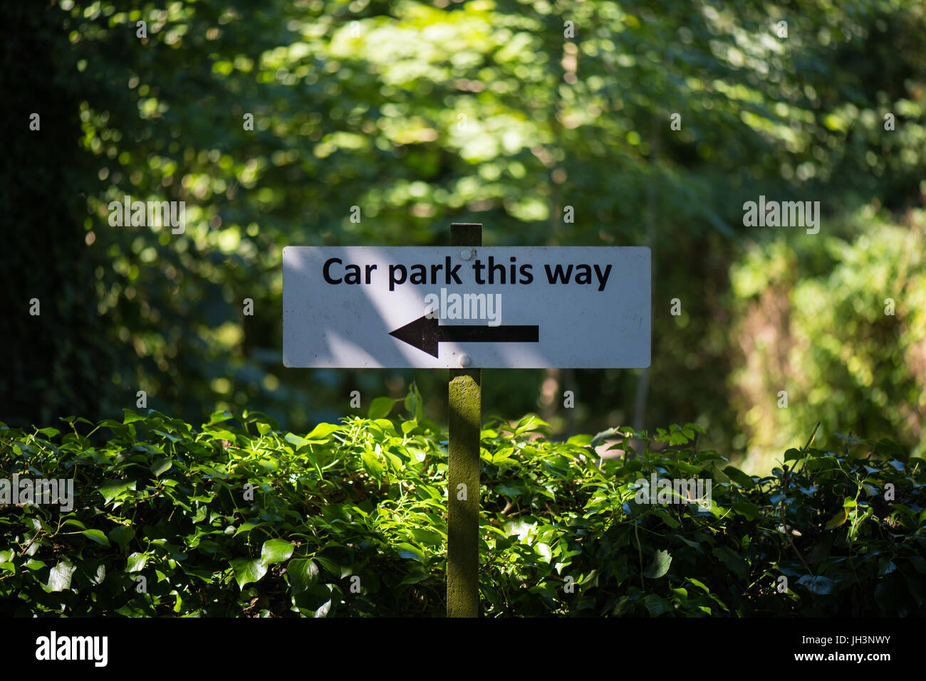 Car Park This Way Stock Photo - Alamy