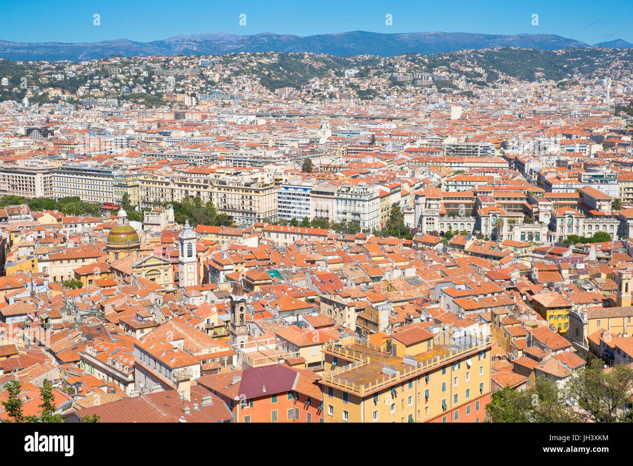 Panoramic view of the old city, Nice, France Stock Photo - Alamy