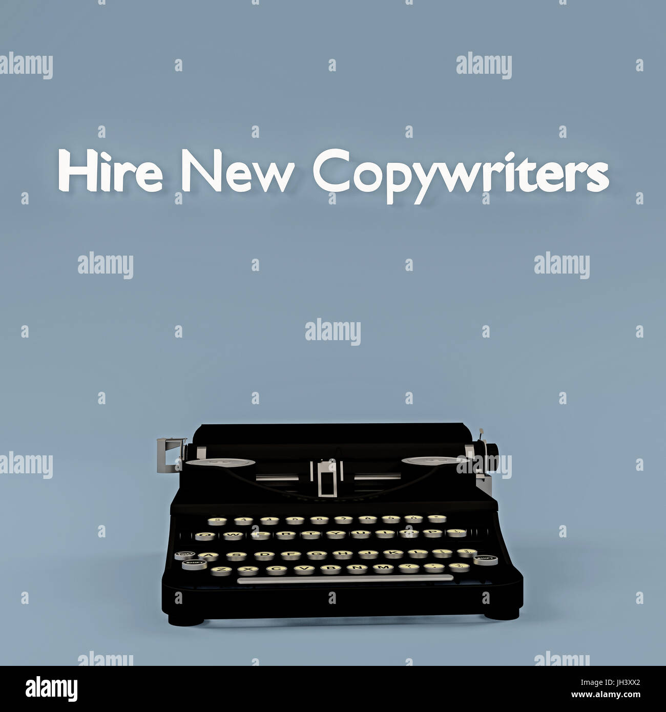 3d illustration of an hiring ad Stock Photo - Alamy