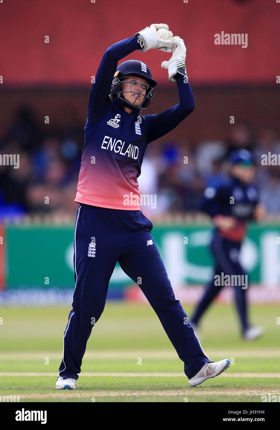 England's wicket keeper Sarah Taylor during the Women's World Cup match ...