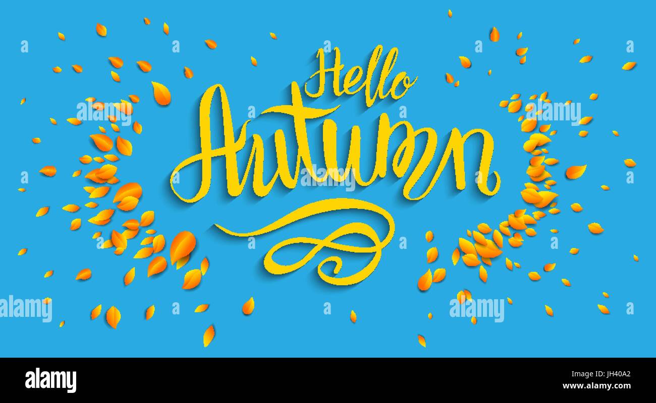 Lettering hello winter handwritten Stock Vector Images - Alamy