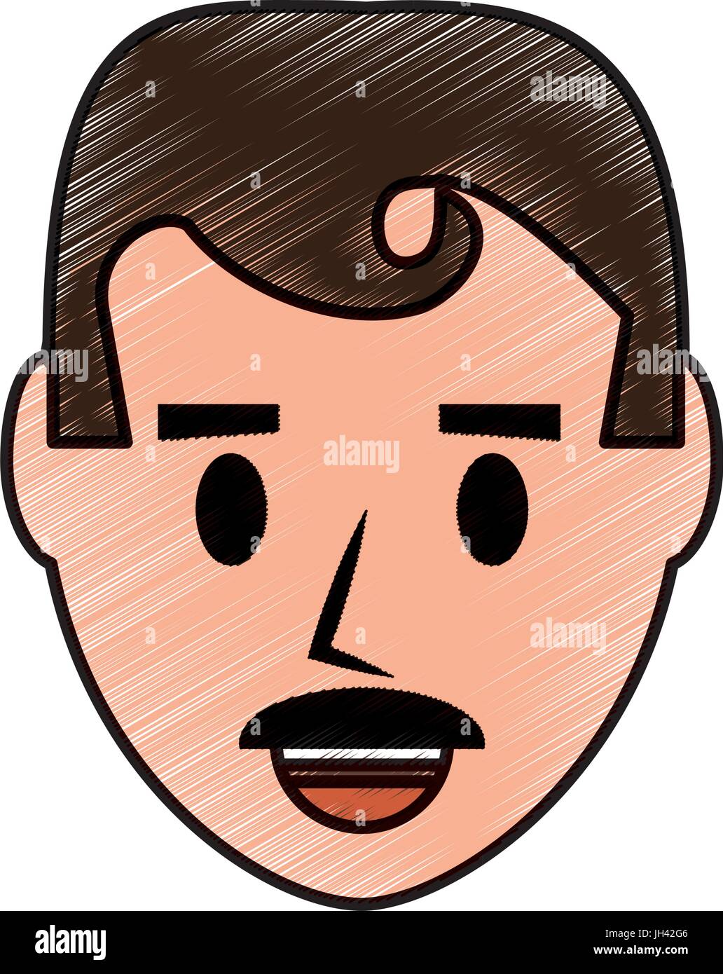 Retro Man cartoon icon vector illustration graphic design Stock Vector ...