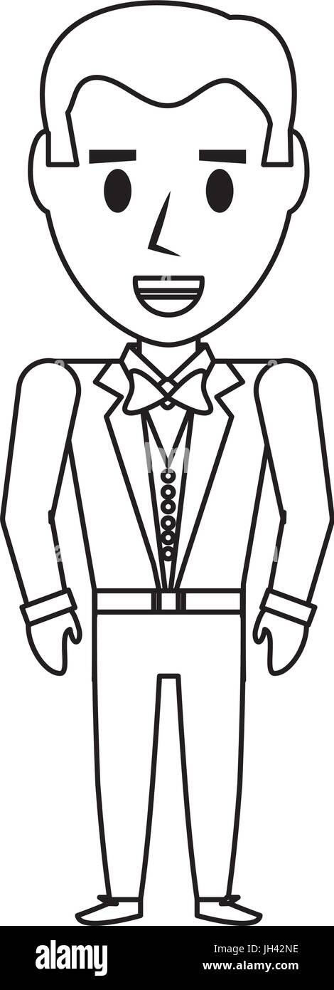 1950s men fashion illustration Black and White Stock Photos & Images ...