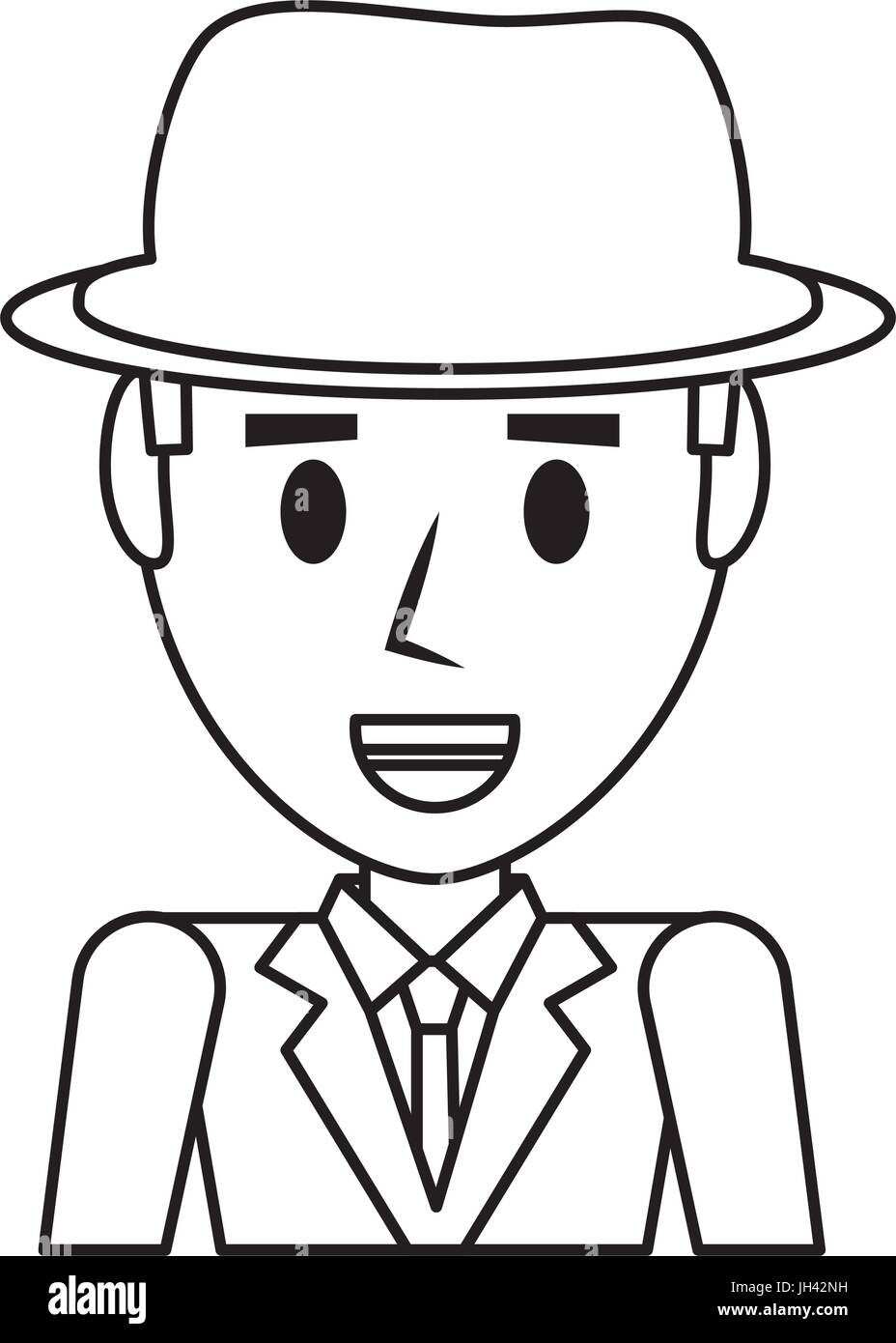 Retro Man cartoon icon vector illustration graphic design Stock Vector ...