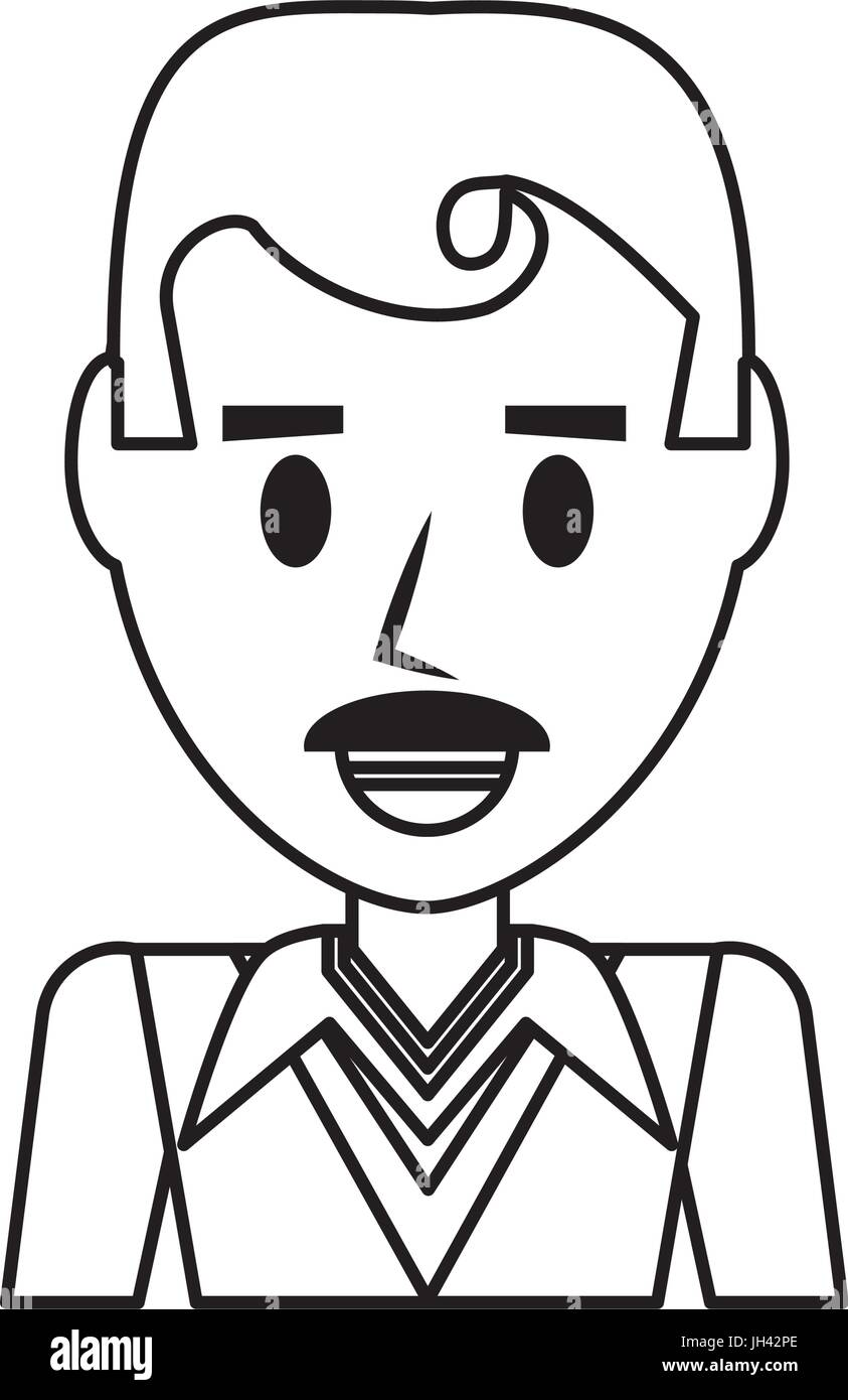 Retro Man cartoon icon vector illustration graphic design Stock Vector ...