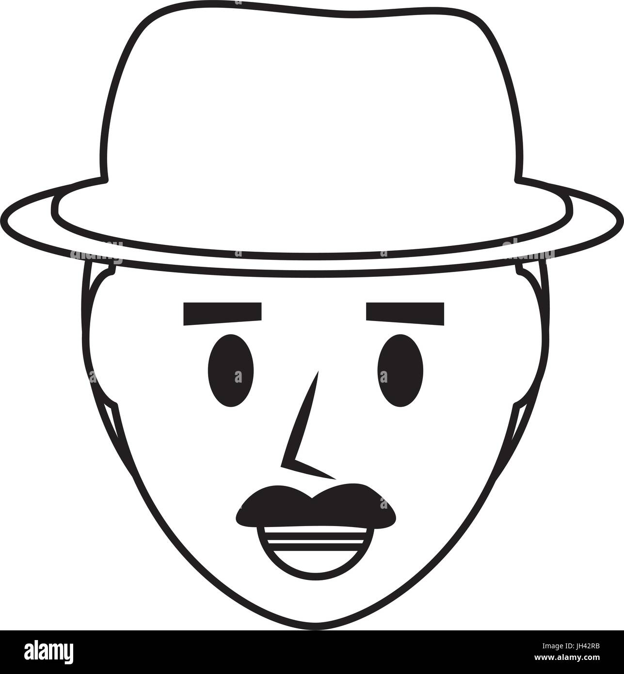 Retro Man cartoon icon vector illustration graphic design Stock Vector ...