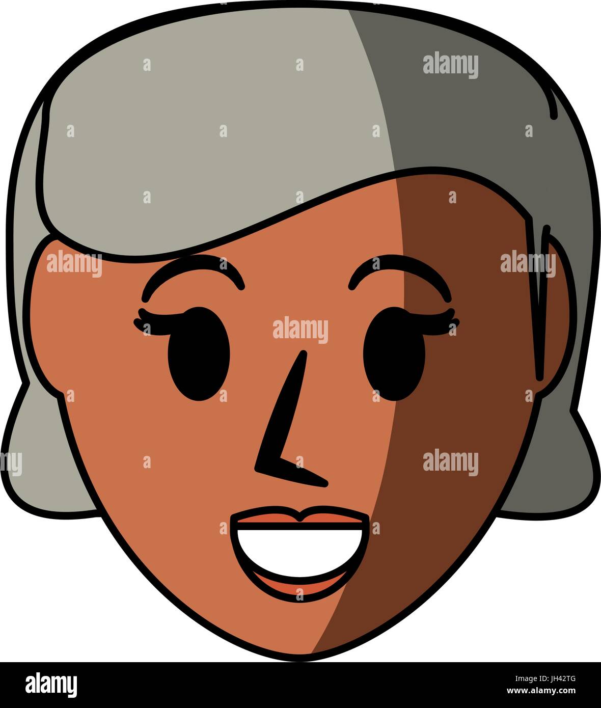 Retro old woman cartoon icon vector illustration graphic design Stock ...