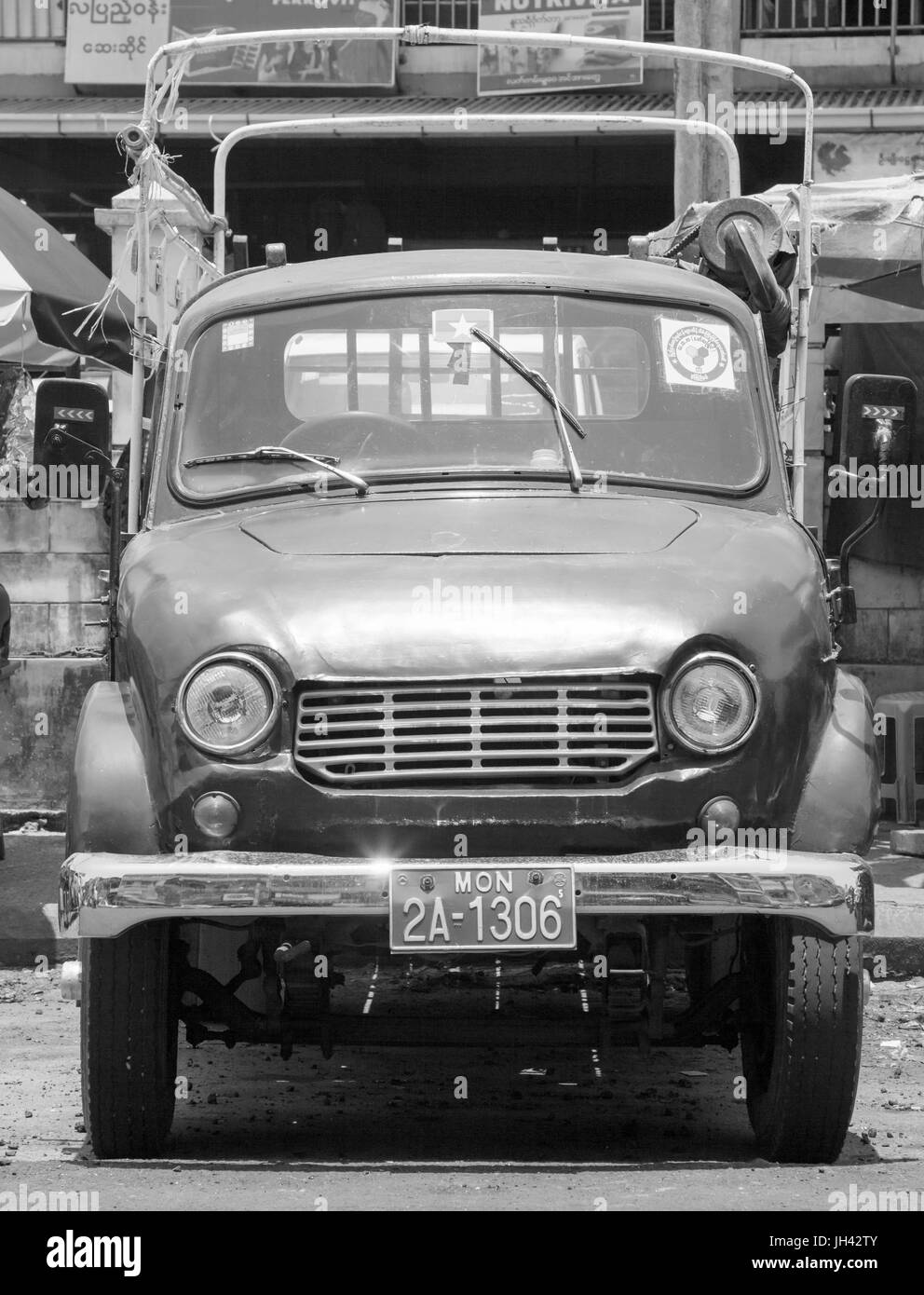 Vintage 1960s Mazda D1500 truck, Mawlamyine, Myanmar Stock Photo - Alamy