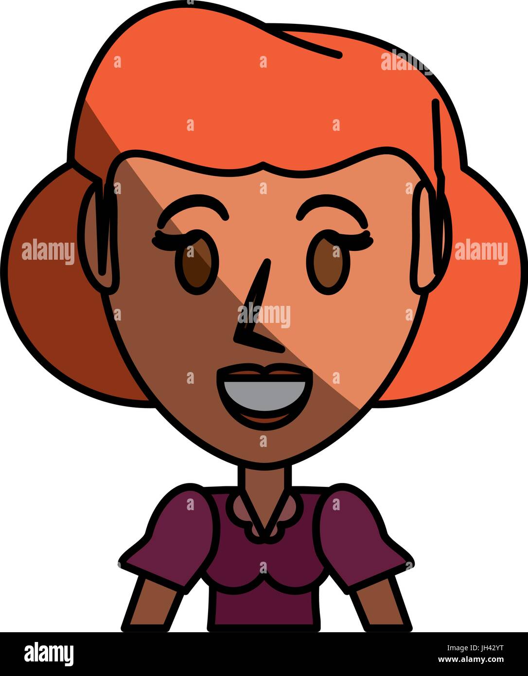 Retro woman cartoon icon vector illustration graphic design Stock ...