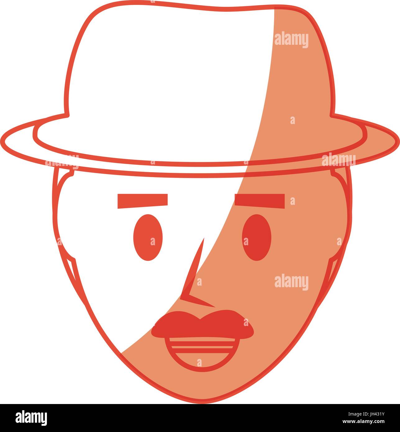 Retro Man cartoon icon vector illustration graphic design Stock Vector ...